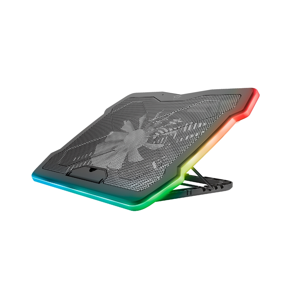 Base para Notebook Trust GXT 1126 AURA RGB com Cooler Preto - T24192