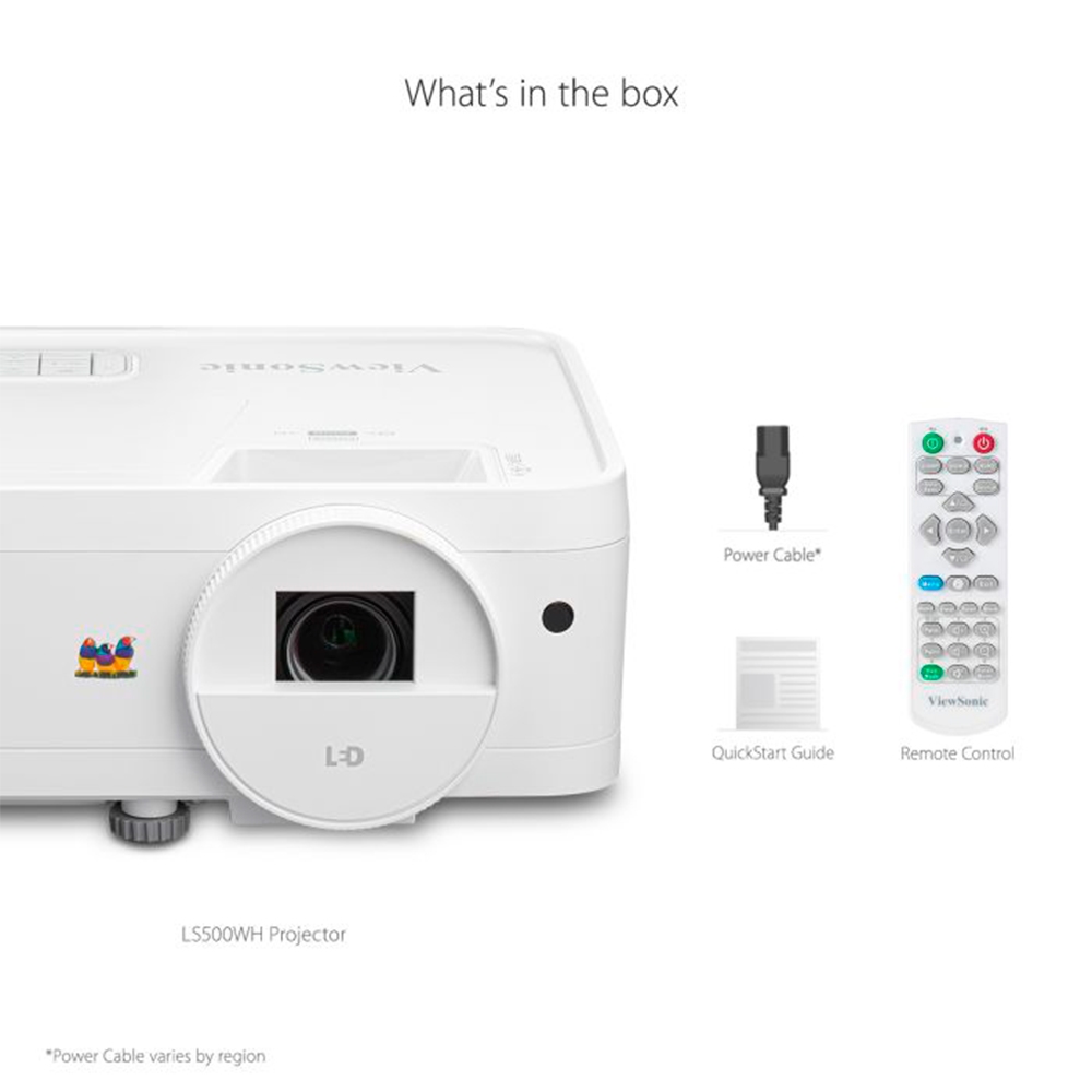 Projetor ViewSonic Lamp-Free Led LS500WH 3000 Lúmens HDMI WXGA Branco ...