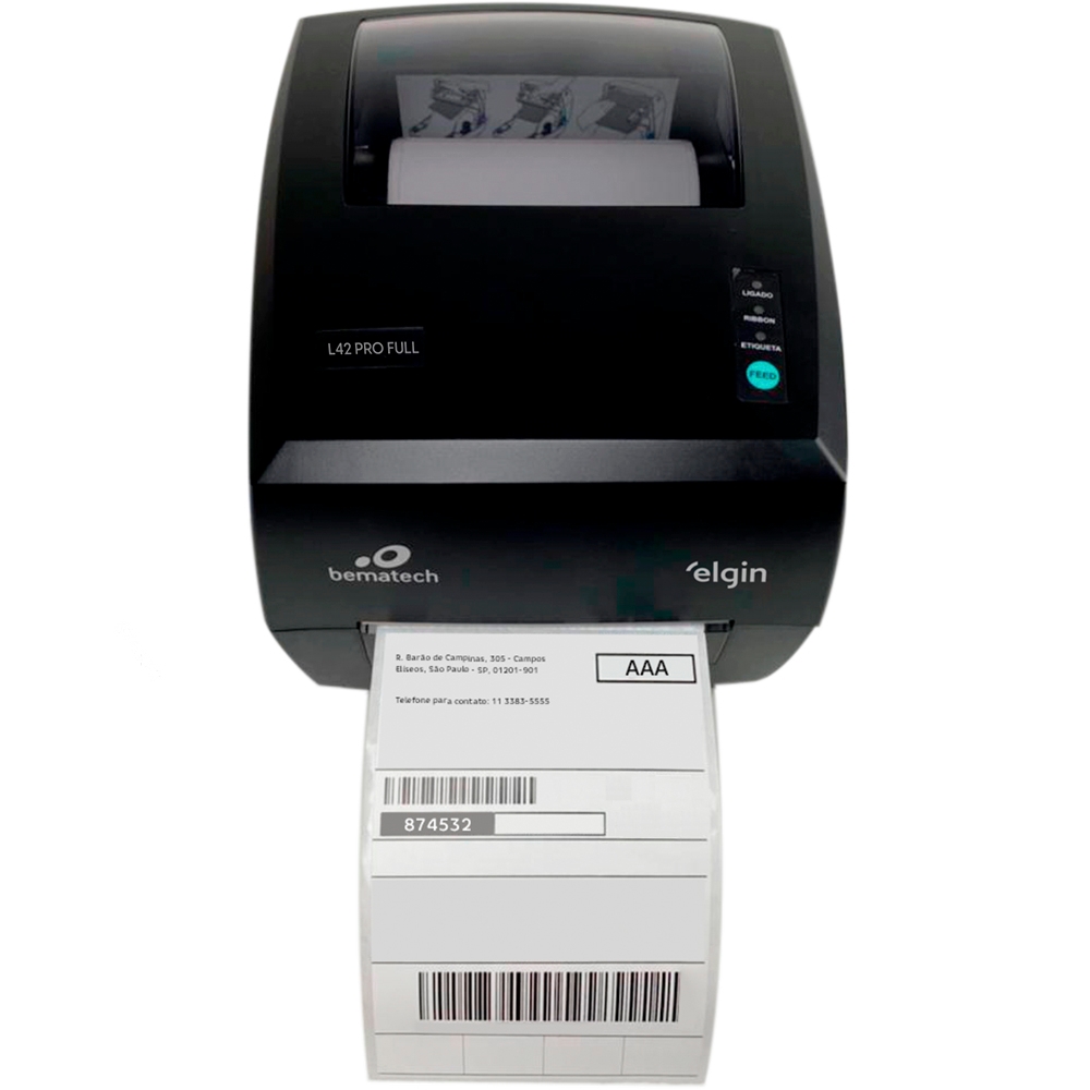 Impressora de Etiquetas Elgin L42 PRO Full USB Ethernet Serial ...