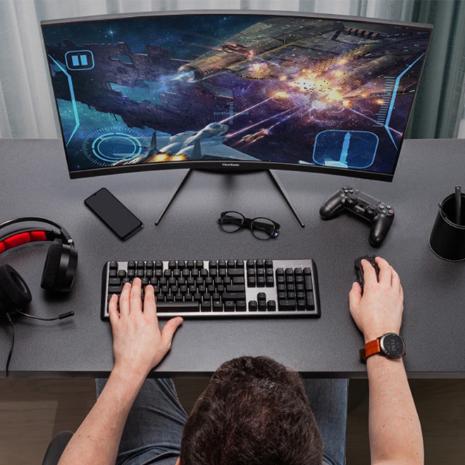 Monitor Gamer Curvo ViewSonic 32'' QHD 144Hz 1ms HDMI DP VA Freesync ...