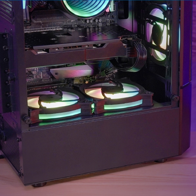 Gabinete Gamer AeroCool Quantum V2 Preto Vidro Temperado Mid Tower ATX ...