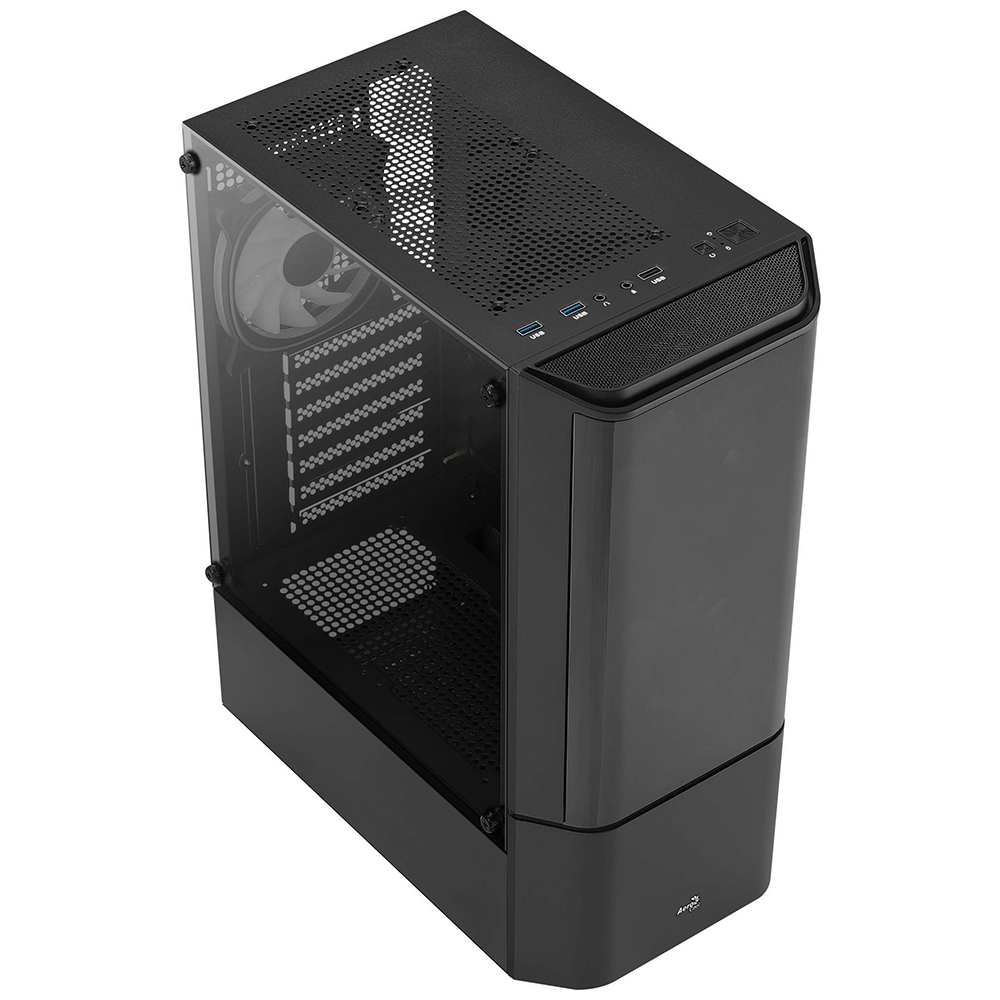 Gabinete Gamer AeroCool Quantum V2 Preto Vidro Temperado Mid Tower ATX ...