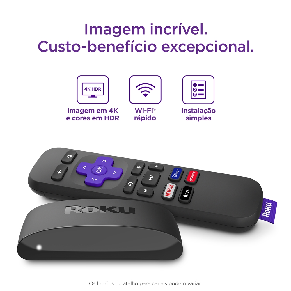Roku Express 4K - Dispositivo de streaming HD/4K/HDR com controle ...