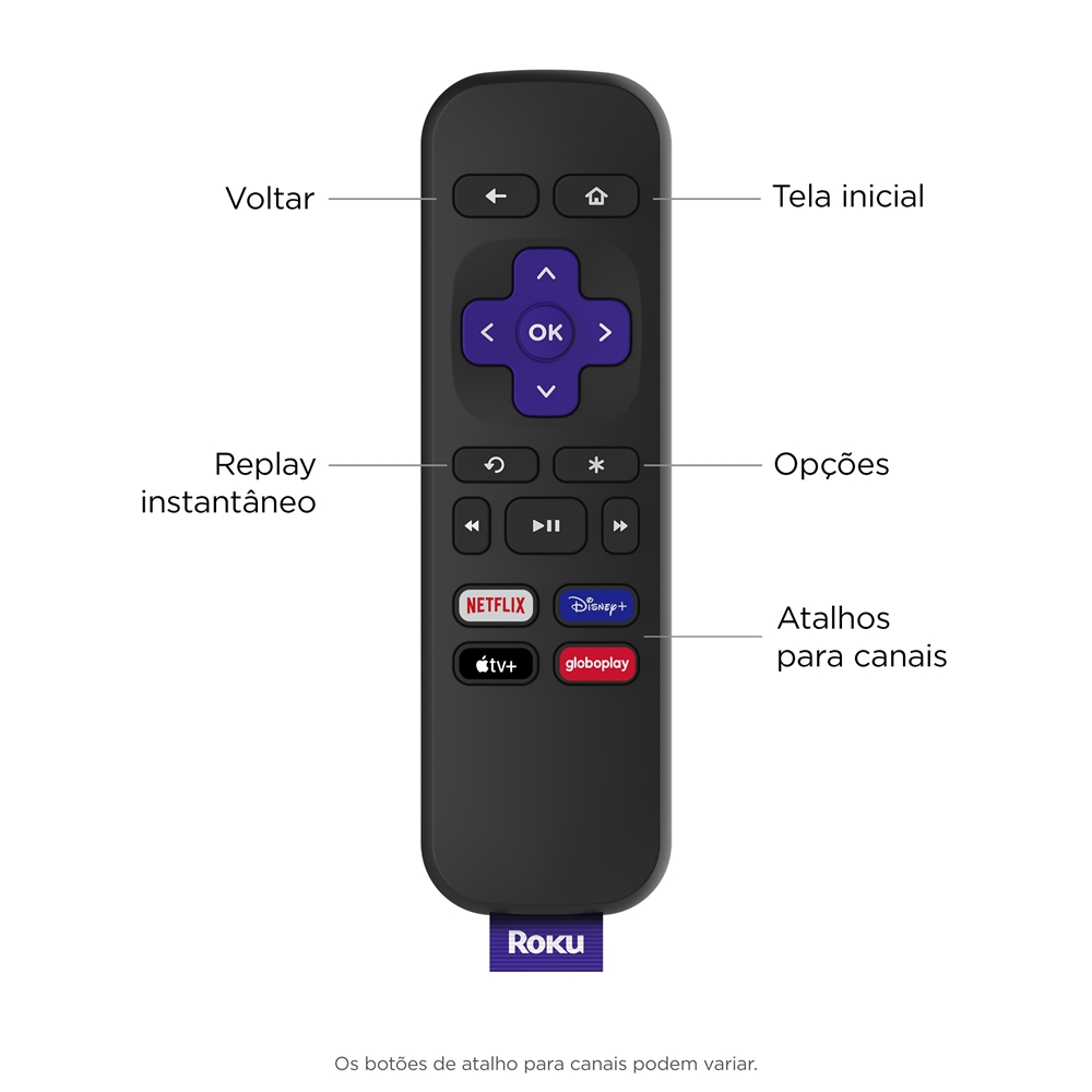 Roku Express 4K - Dispositivo de streaming HD/4K/HDR com controle ...