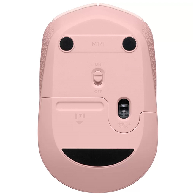Mouse Sem Fio Logitech M170 USB 1000 DPI Rosa - 910-006862