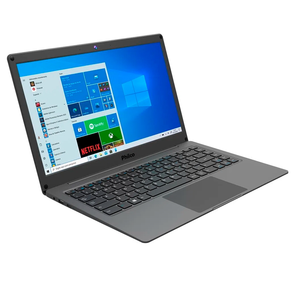 Notebook Philco 14'' FHD IPS N3350 SSD 128GB 4GB Windows 10 Cinza - PNB14