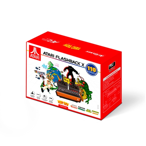 Console TecToy Atari Flashback X com 2x Joysticks e 110 Jogos