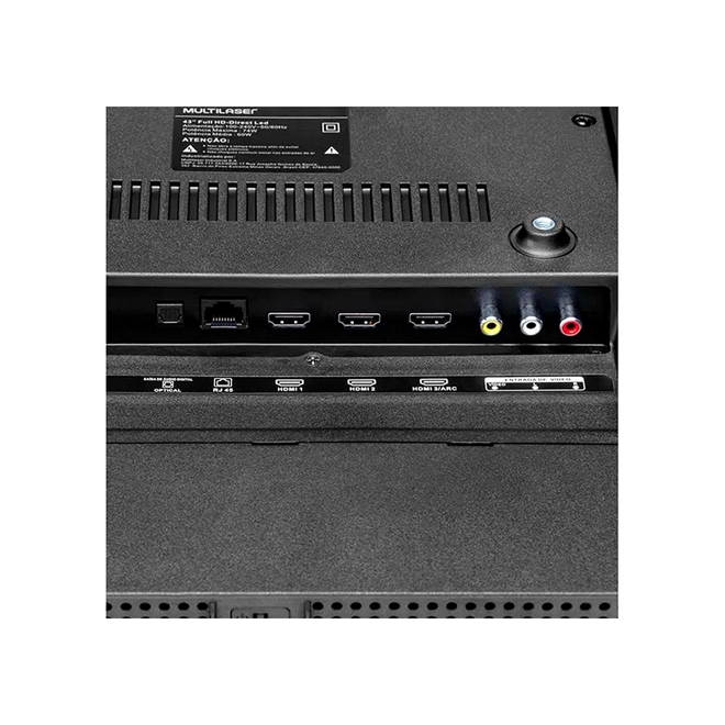 Smart TV Multilaser 43'' FHD DLED USB HDMI Multi Android - TL046M