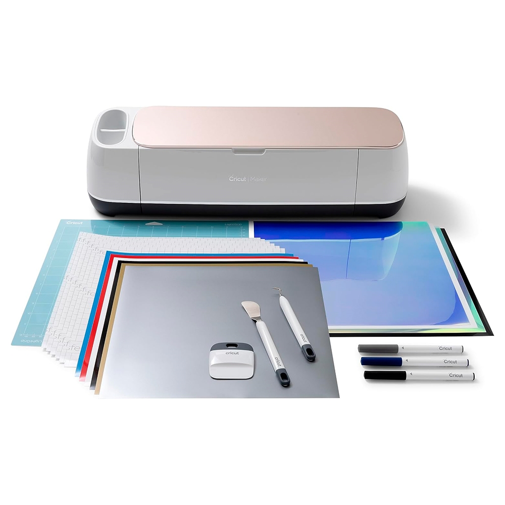 Kit Máquina de Corte Inteligente Cricut Maker Champagne