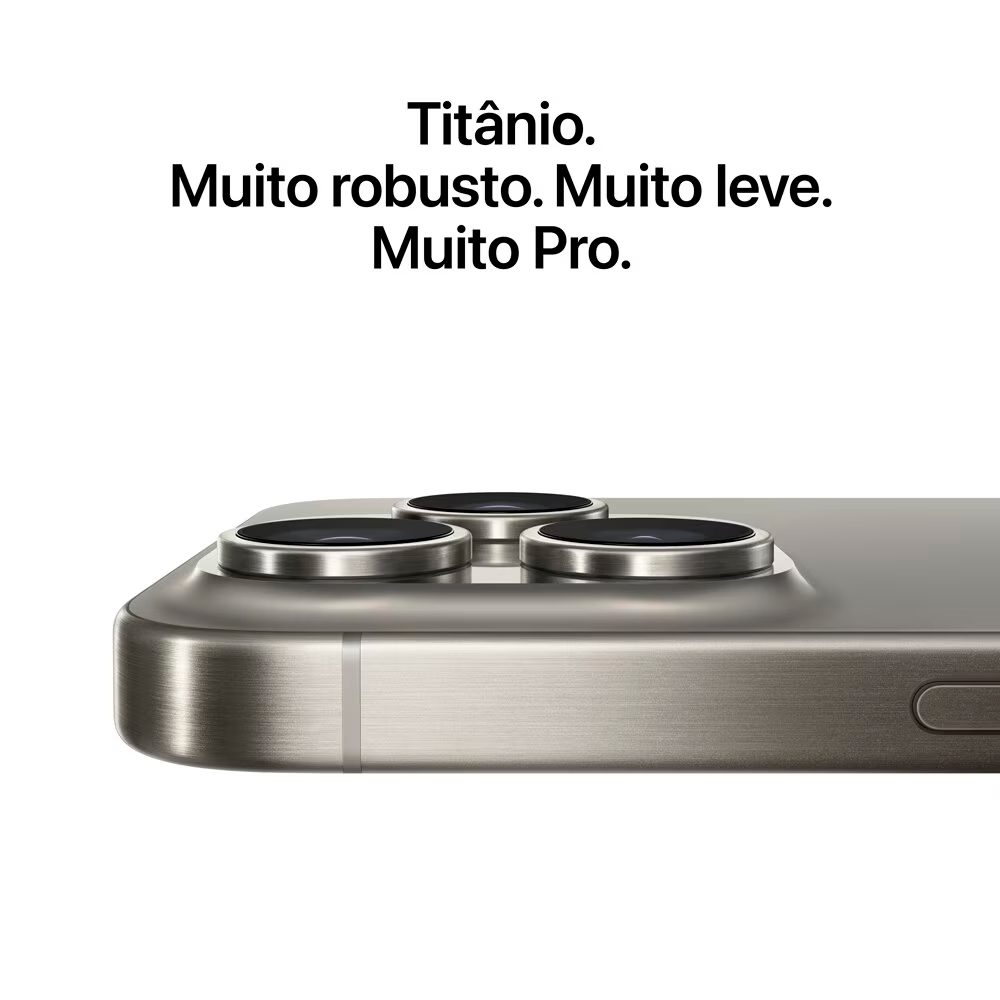 Apple iPhone 15 Pro Max Titânio Natural 256GB - MU793BE/A