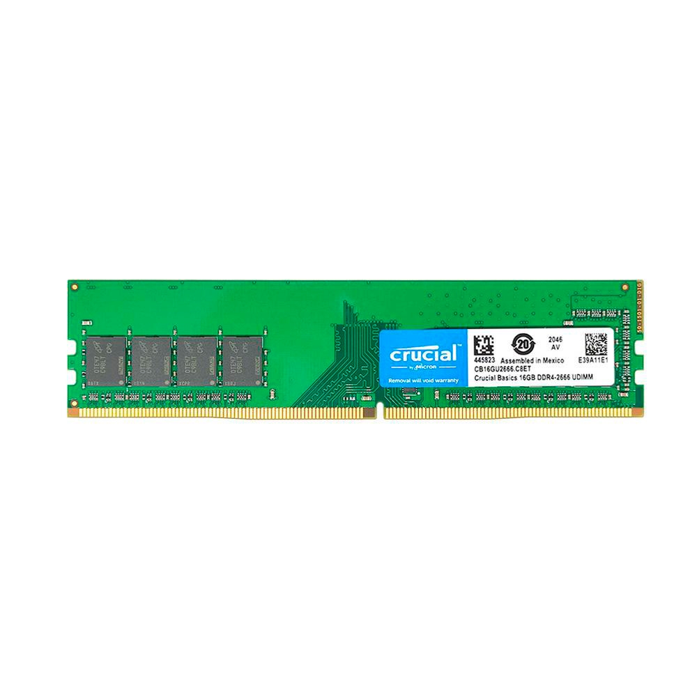 Memória Crucial 16GB DDR4 2666MHz CL19 - CB16GU2666