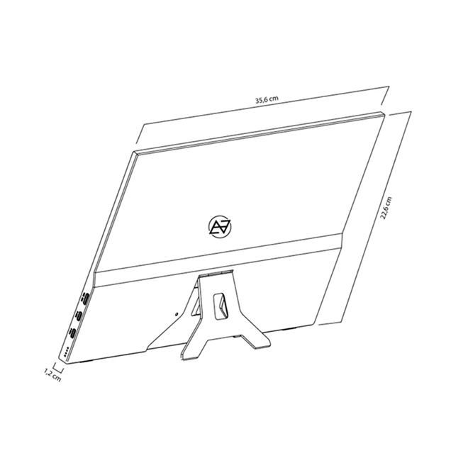 Monitor Portátil Elements Schnap LED 15.8"' FHD Ultrafino Type C Mini Hdmi Micro USB