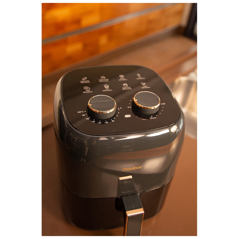Fritadeira Elétrica Air Fryer Gaabor Com Visor sem Óleo 4.2L 220V 1400W Cinza- AF45M-BK01A
