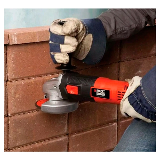 Esmerilhadeira Black + Decker Angular 4.1/2 (115mm) 650W 220V Laranja ...