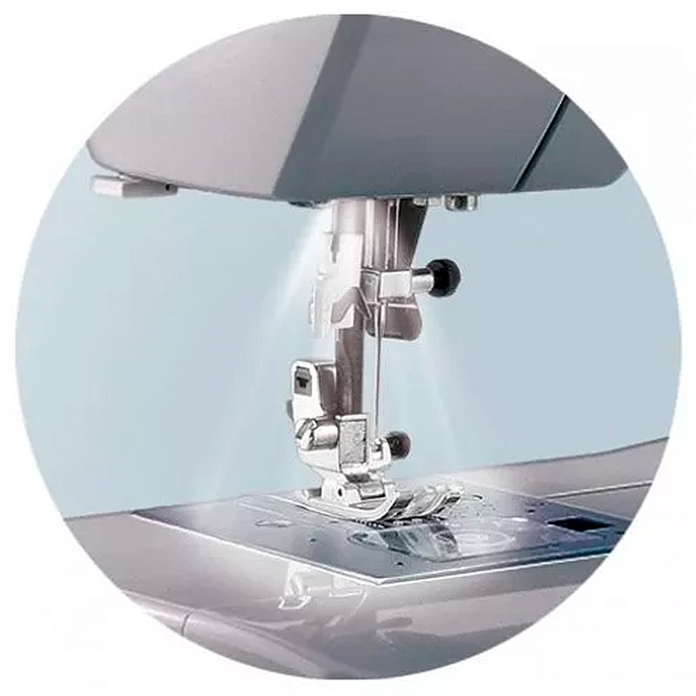 Máquina de Costura Elgin Genius Plus JX 4035 31 Pontos 127V Branca/Azul