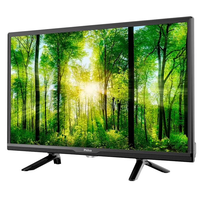 Smart TV Philco 24'' HD LED Roku TV USB Preto - PTV24G5YR2CP
