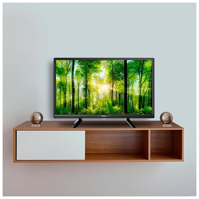Smart TV Philco 24'' HD LED Roku TV USB Preto - PTV24G5YR2CP