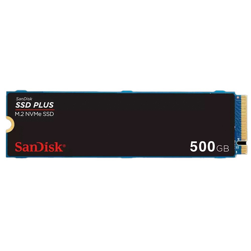 SSD SanDisk Plus 500GB NVMe M.2 2280 PCIe 3.0 2500 MB/s e 1500 MB/s ...