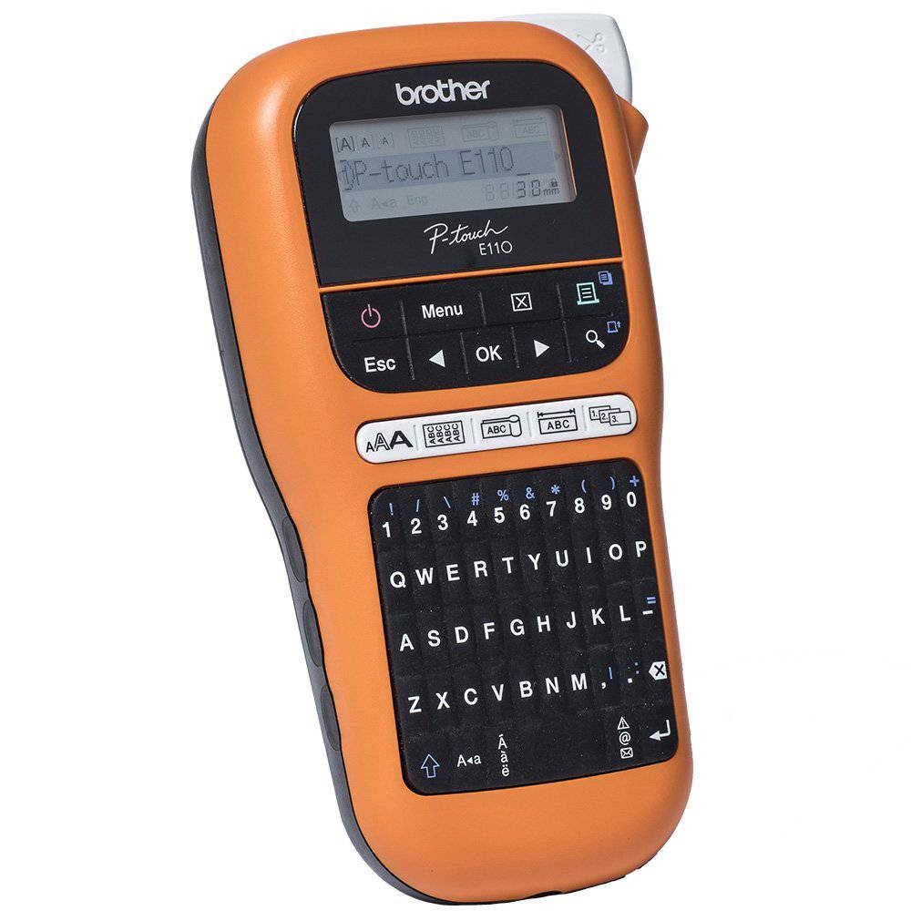 Rotulador Eletrônico Portátil Brother Profissonal P-Touch Edge Laranja ...