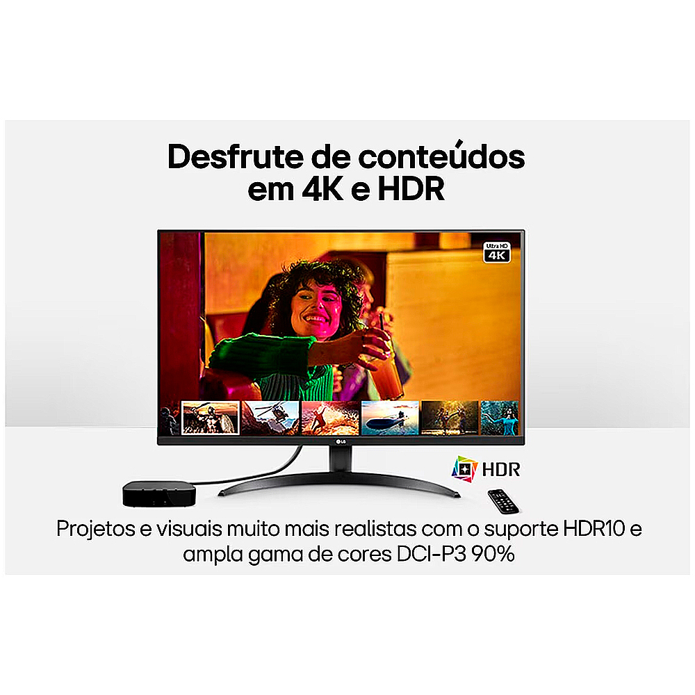 Monitor LG 32'' Ultra UHD 4K UHD 4ms HDR HDMI DP Freesync - 32UR500-B.AWZM