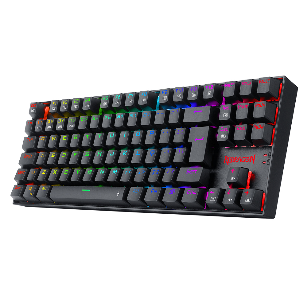 Teclado Gamer Sem Fio Redragon Kumara Pro Mecânico Switch Brown ...