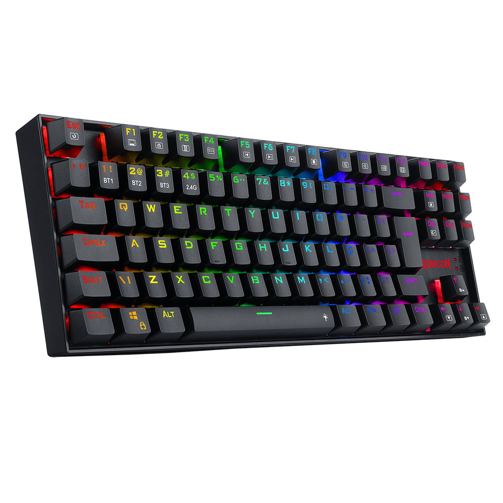 Teclado Gamer Sem Fio Redragon Kumara Pro Mecânico Switch Blue ...