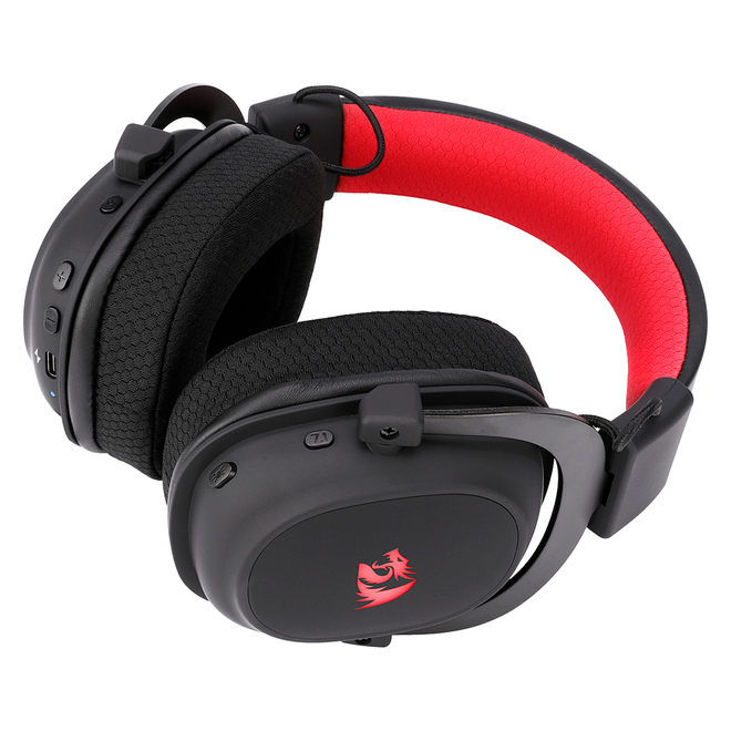Headset Gamer Sem fio Redragon Zeus Pro 7.1 Preto - H510-PRO