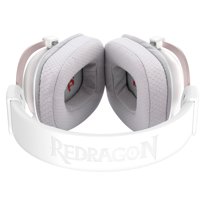Headset Gamer Sem fio Redragon Zeus Pro Sakura 7.1 Branco - H510W-PRO