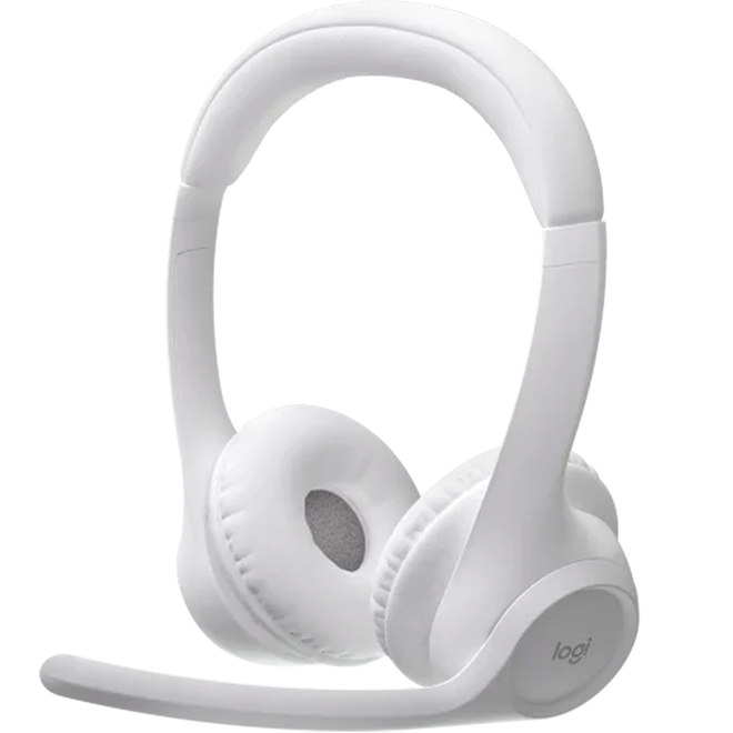 Headset Logitech Sem Fio Bluetooth Zone 300 - Branco