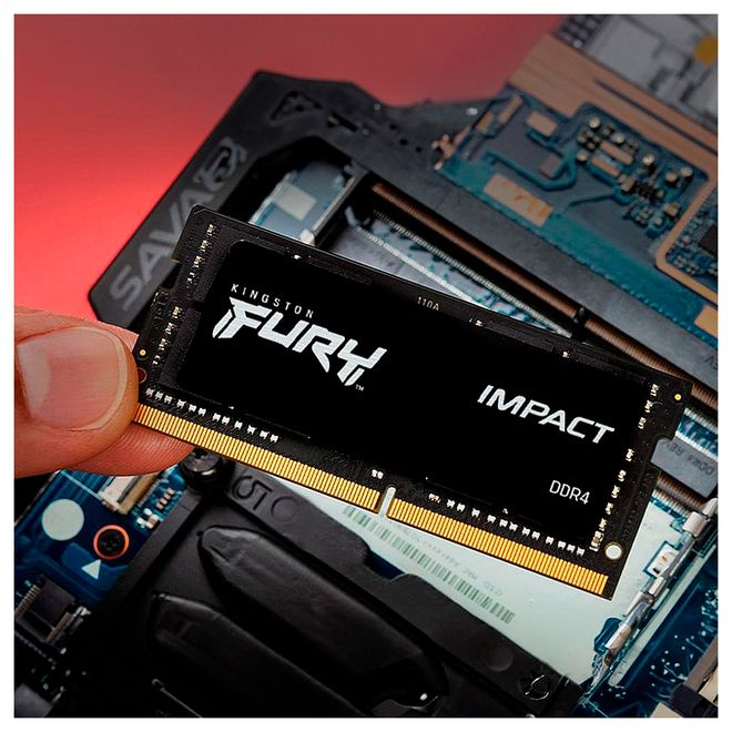 Memória Para Notebook Kingston Fury Impact 16GB 3200MHz DDR4 CL20 - KF432S20IB/16