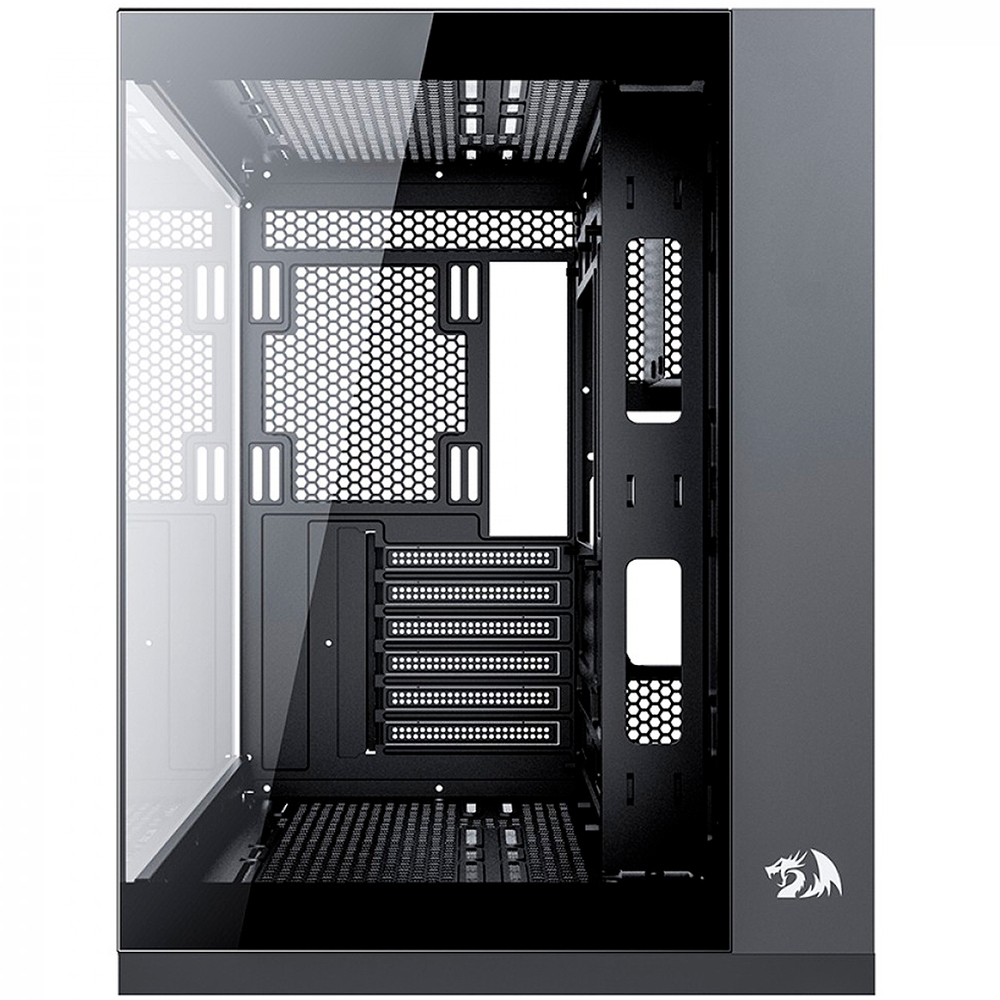 Gabinete Gamer Redragon Wideload Pro Preto Vidro Temperado Sem Fan Mid Tower ATX - CA-604B-PRO