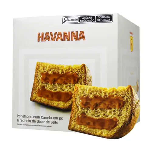 Panettone Havanna massa lisa com recheio de Doce de Leite 700g - Havanna