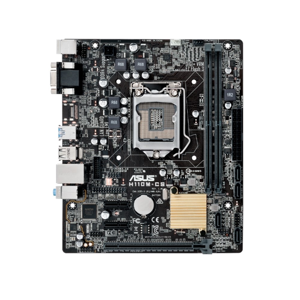 Placa-Mãe Asus p/ Intel 1151 H110M-CS/BR 2xDDR4 mATX