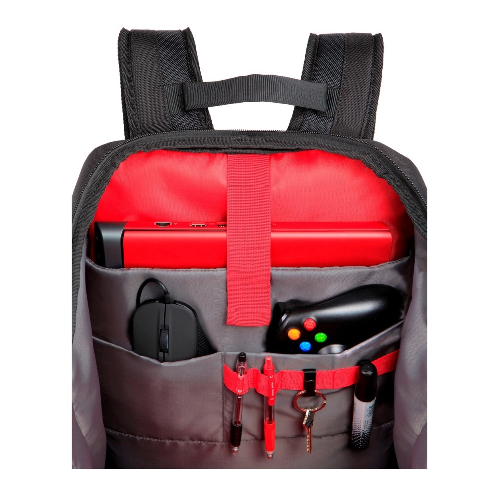 Mochila Dell Gaming 15.6 Poliester Preto c/ Vermelho 460-BCGS