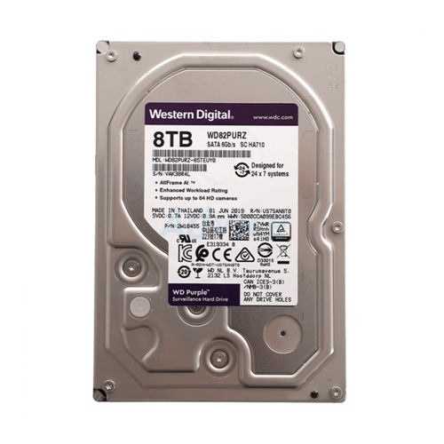 HD Interno WD Purple 8TB 7200 RPM 256MB SATA WD82PURZ