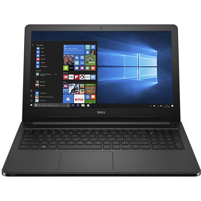 Notebook Dell Inspiron 5566 15.6'' HD i7-7500U 1TB 8GB Linux Preto