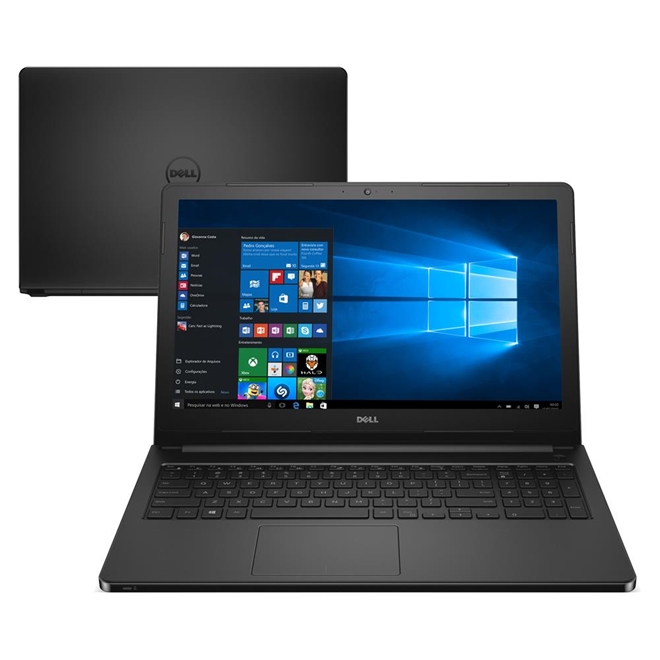 Notebook Dell Inspiron 5566 15.6'' HD i3-6006U 1TB 4GB Win10 H Preto