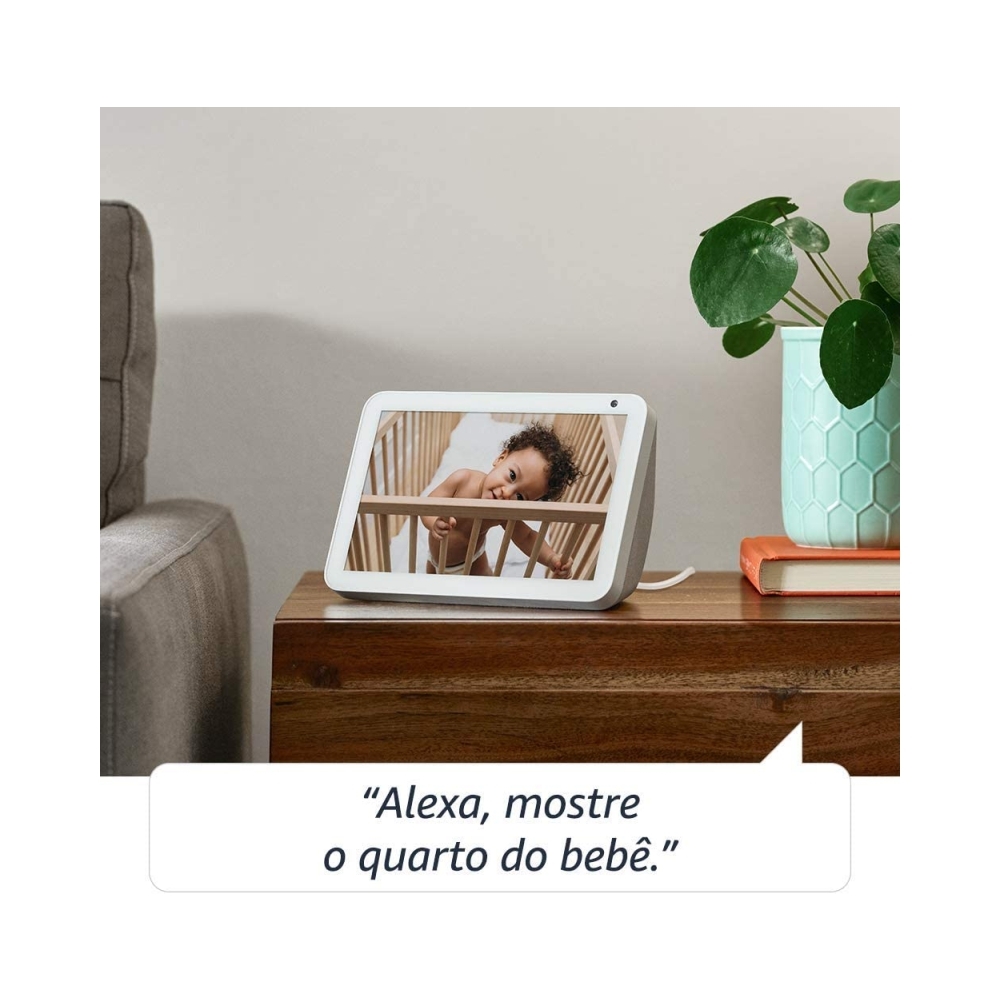 Smart Speaker Amazon com Alexa Echo Show 8 com Tela 8'' Branco