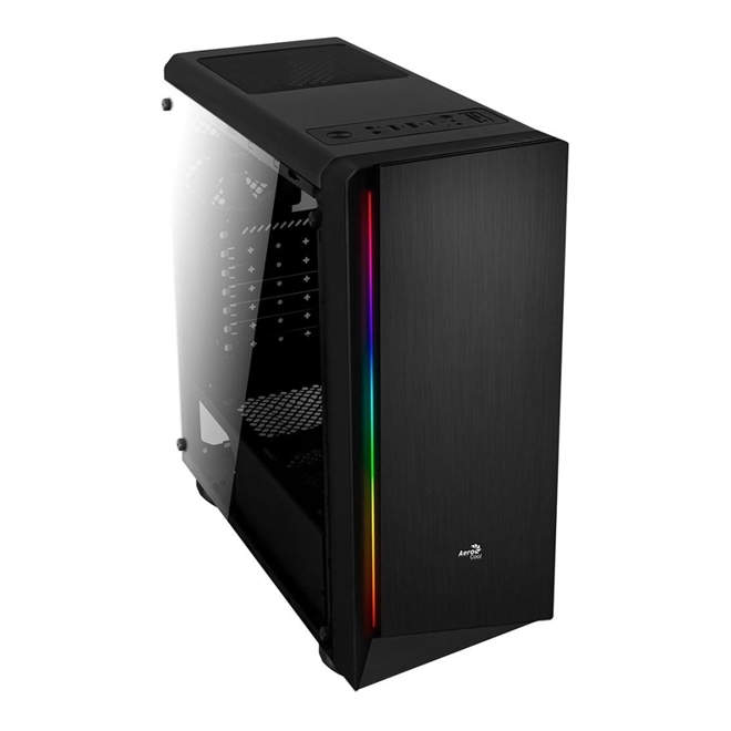 Gabinete Gamer Aerocool Rift RGB Mid Tower ATX Preto