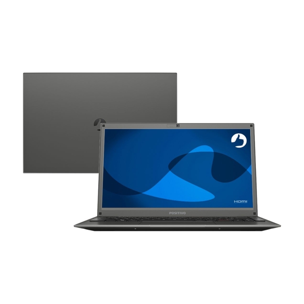 Notebook Positivo Motion 14.1'' HD Celeron N4000 1TB 4GB Linux Cinza Escuro