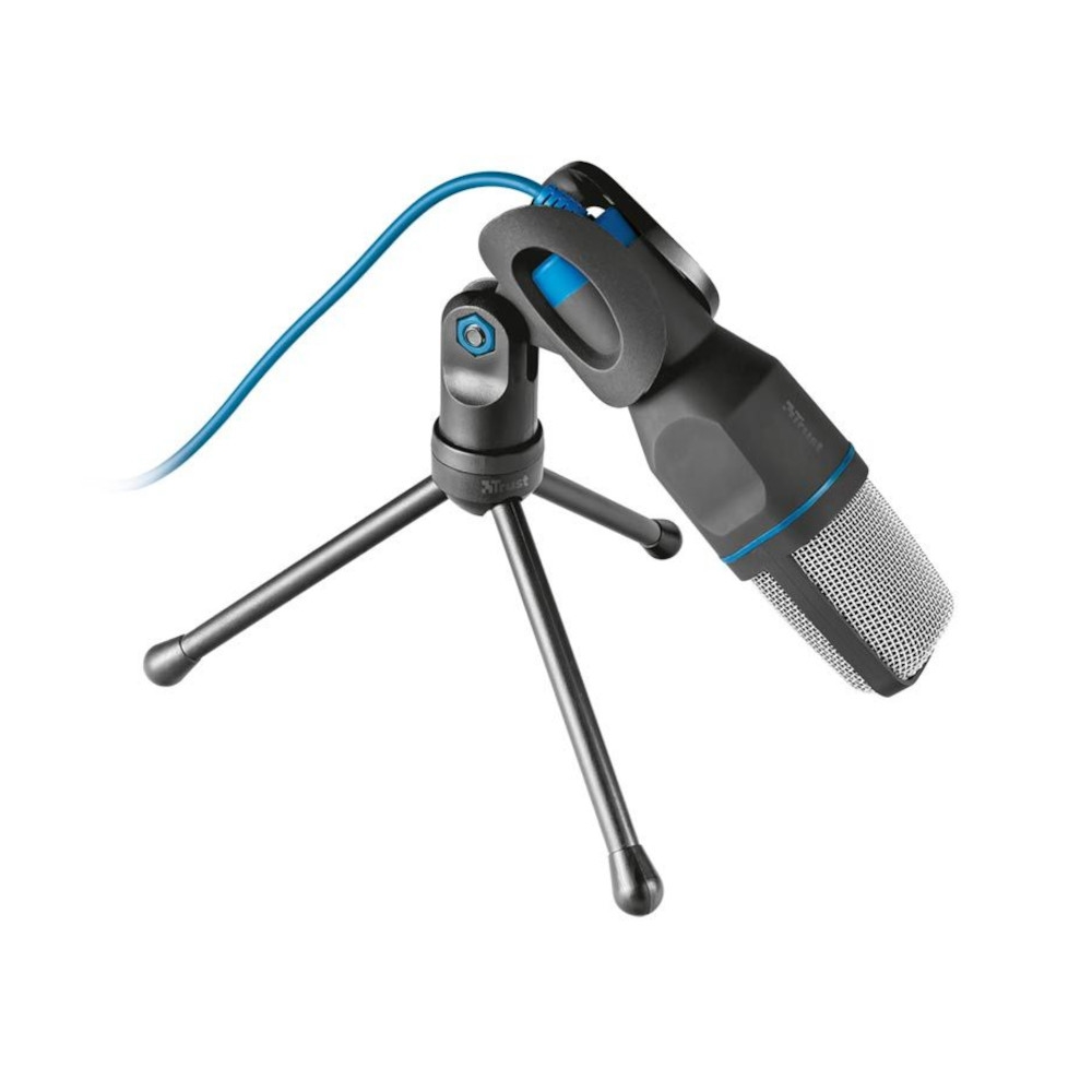 Microfone Trust Mico Preto/Azul T23790