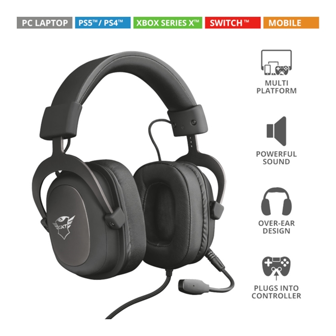 Headset Gamer Trust Zamak P2 GXT 414