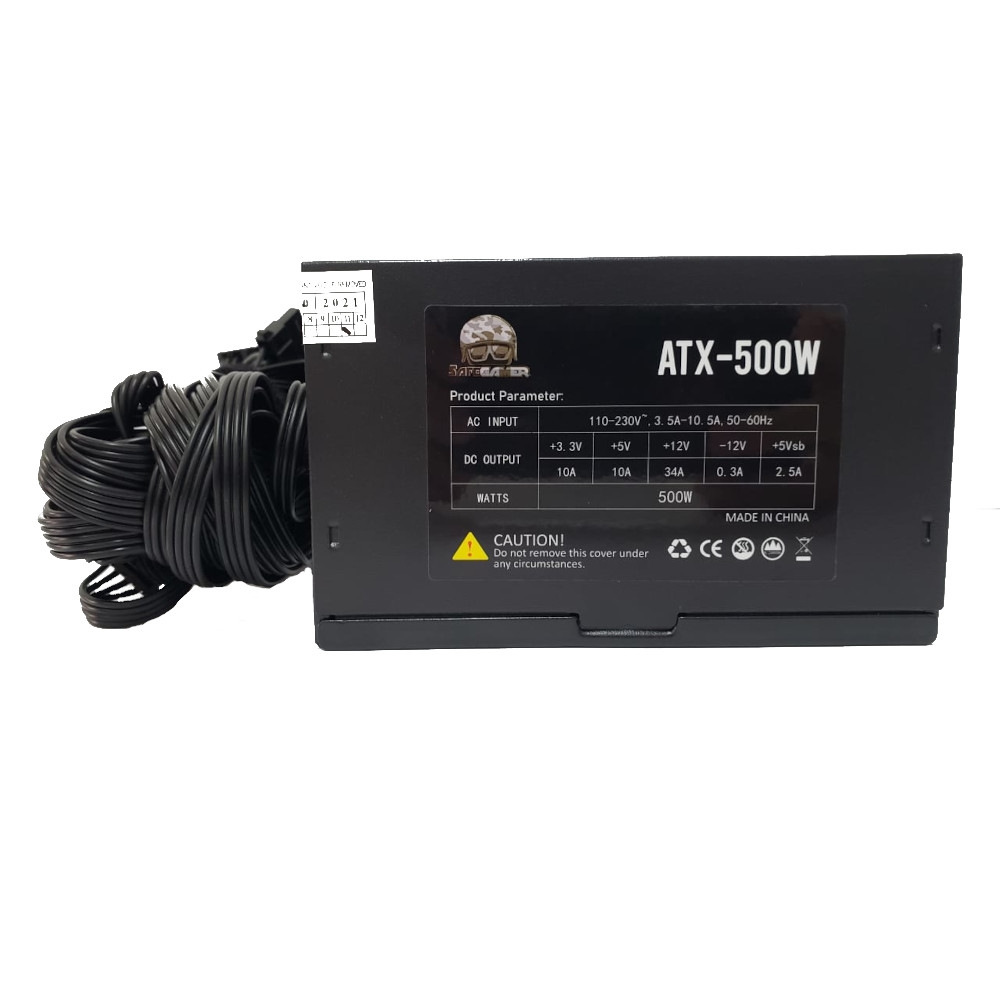 Fonte Safe Gamer 500W PFC Ativo