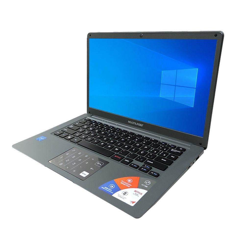 Notebook Multilaser Legacy Cloud Cinza 14'' HD Atom Z8350 32GB 2GB ...