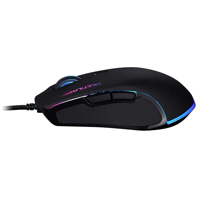 Mouse Gamer Multilaser 3200 Dpi 6 Botões LED 7 Cores MO276