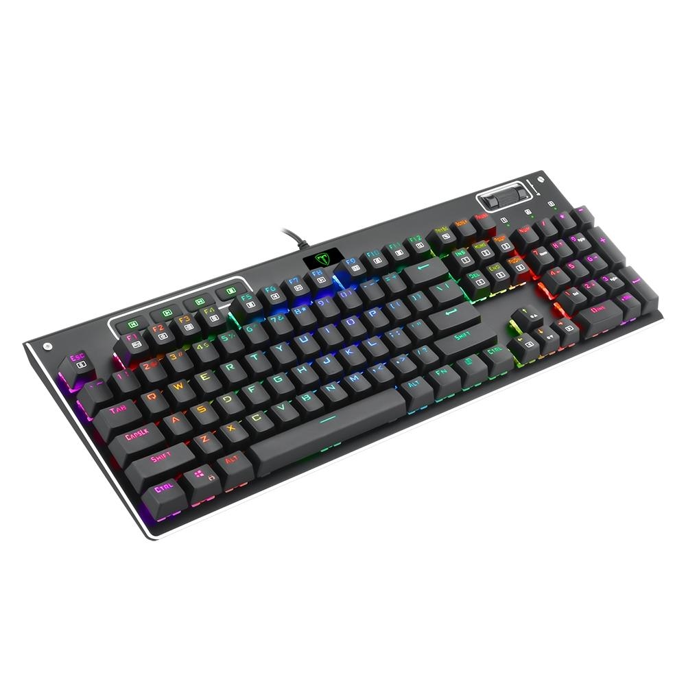 Teclado Gamer T-Dagger Adriatic RGB Mecânico ABNT2 Switch Blue T-TGK316-BL