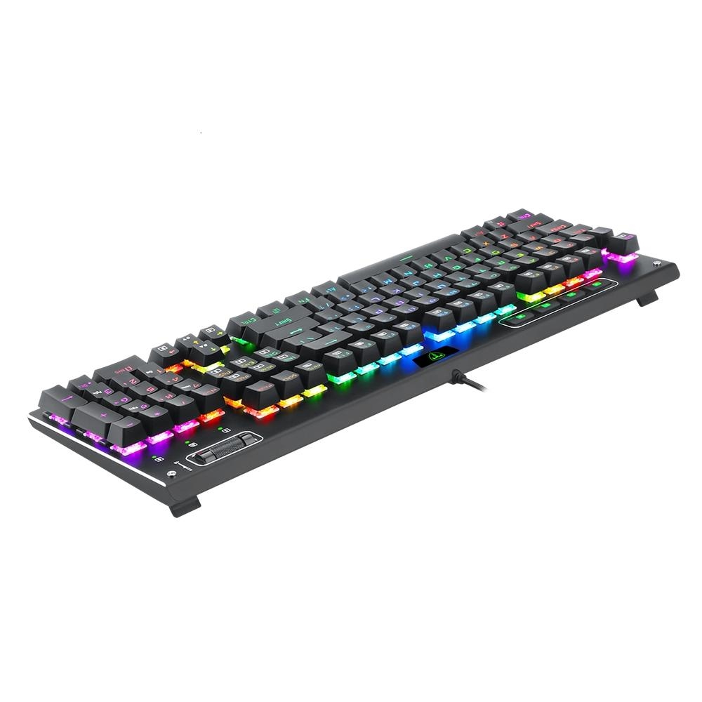 Teclado Gamer T-Dagger Adriatic RGB Mecânico ABNT2 Switch Blue T-TGK316-BL