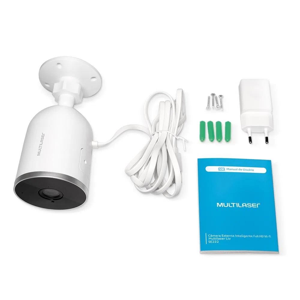 Câmera De Segurança Multilaser Liv Smart Wifi Full HD - SE222