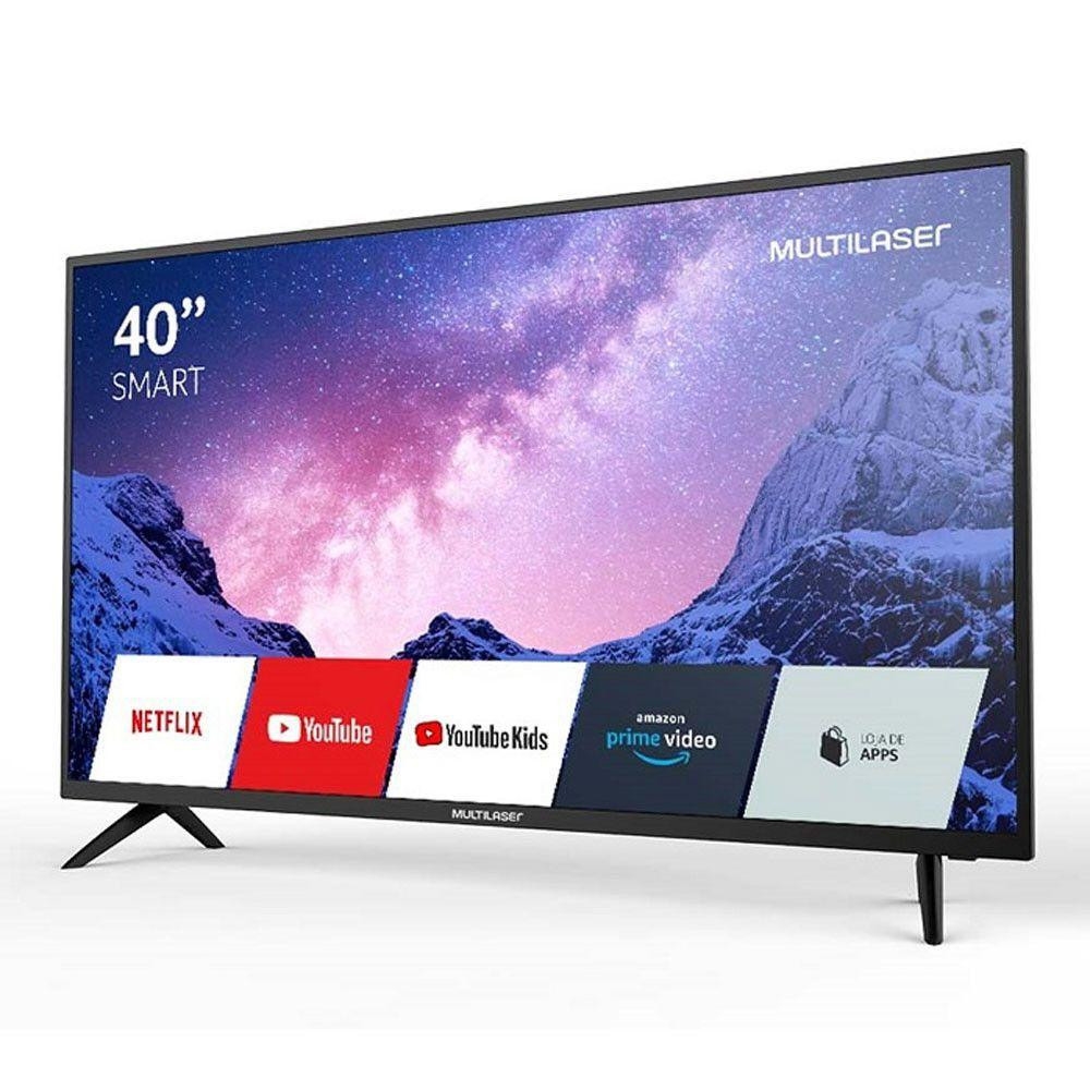 Smart Tv Multilaser 40'' FHD LCD WIFI USB Com conversor Digital TL030