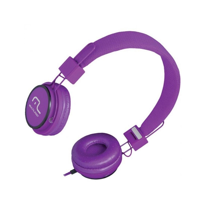 Headphone Multilaser Fun c/Microfone Roxo - PH090